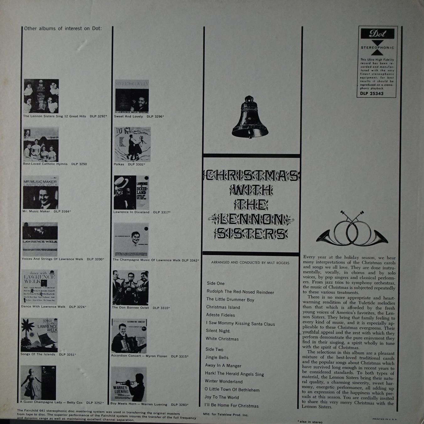 Lennon Sisters – Christmas With The Lennon Sisters (Gebraucht) in Muhen ...