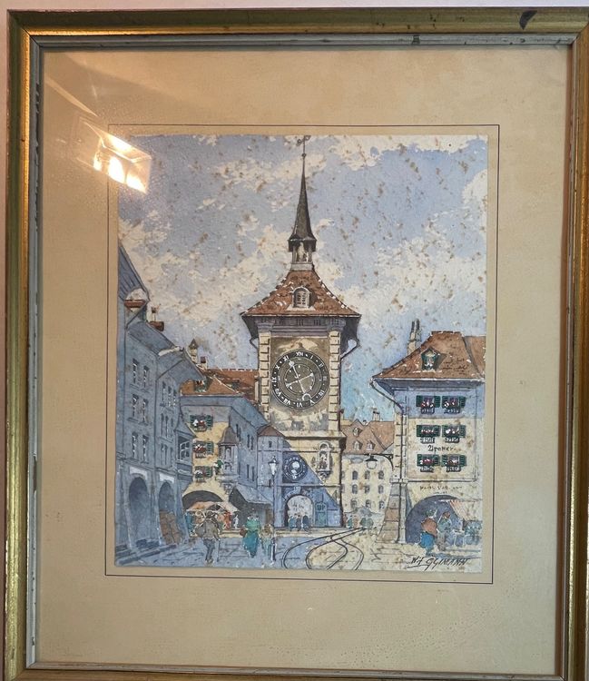 Walter EGGIMANN (1903-1940) Bern Aquarell (Gebraucht) in Baar für CHF 10 – mit Lieferung auf ...