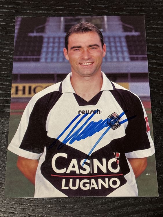 Signierte Sammlerkarte Magnin FC Lugano 1999/2000 Fussball (Gebraucht ...
