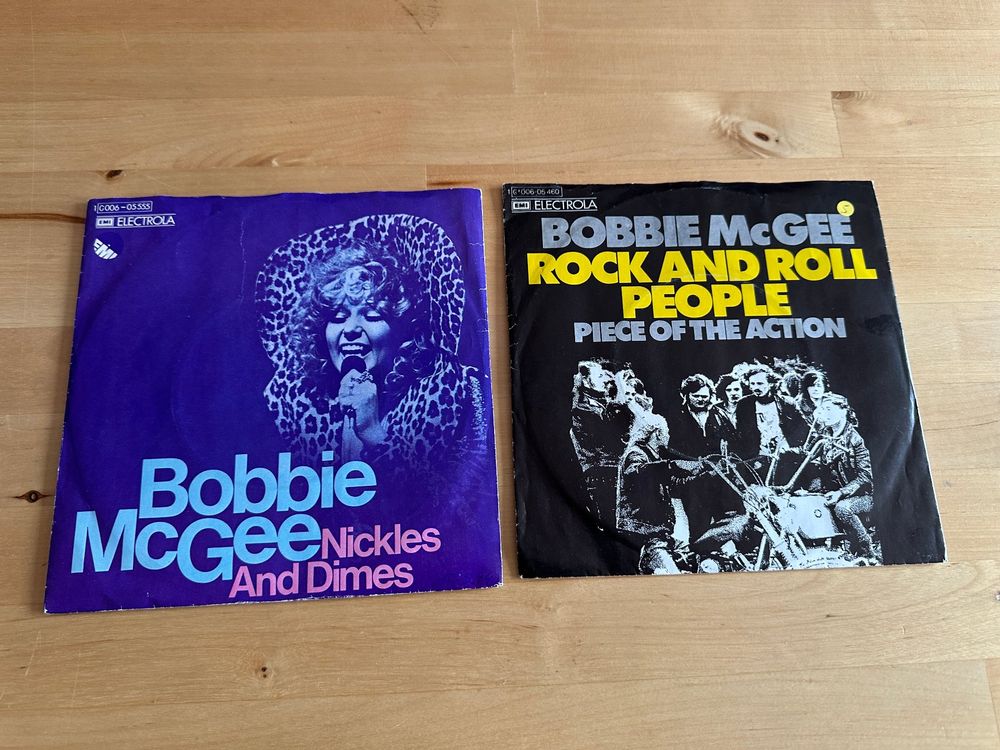 BOBBIE MCGEE tolle Singles Kult Glam 70' Rock and Roll + 1 (Gebraucht ...