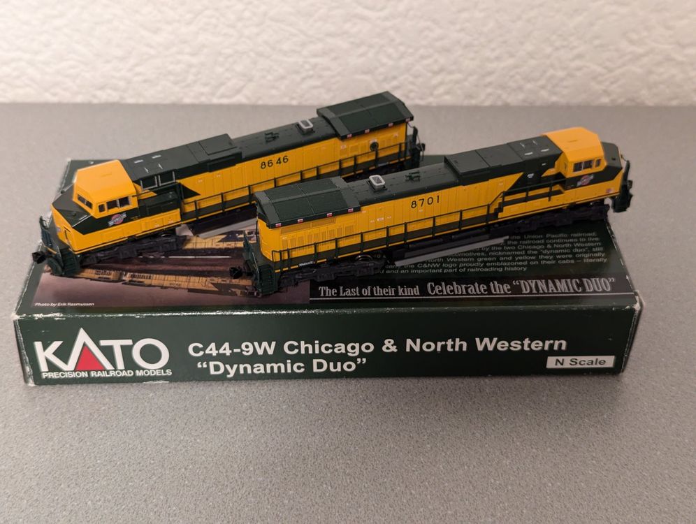 DCC Kato US GE C44-9W CNW Dynamic Duo 2 Lokomotiven Spur N (Gebraucht) in Oekingen für CHF 180 ...