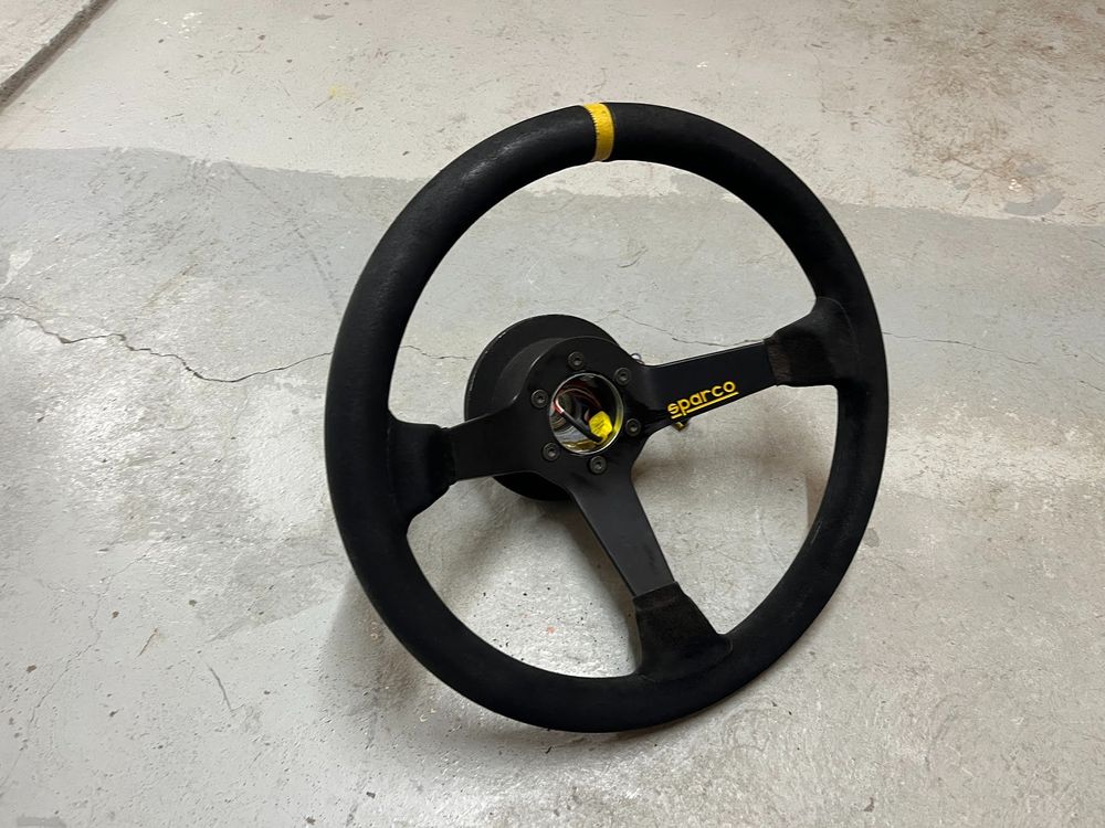 Sparco R345 Lenkrad, inkl. Nabe und Schleifring BMW E36 | Kaufen auf ...