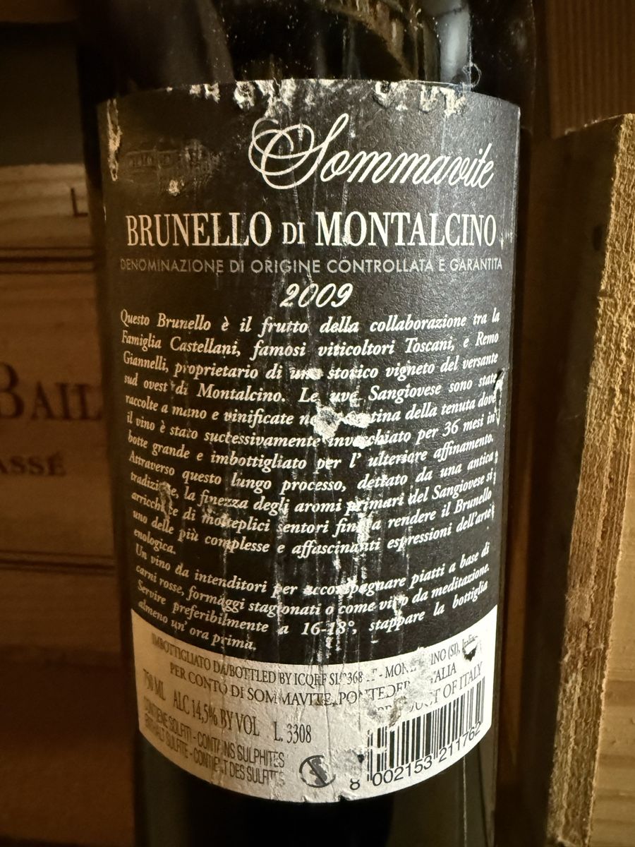 Brunello di Montalcino 2009, vin rouge italien de Toscane (Gebraucht ...