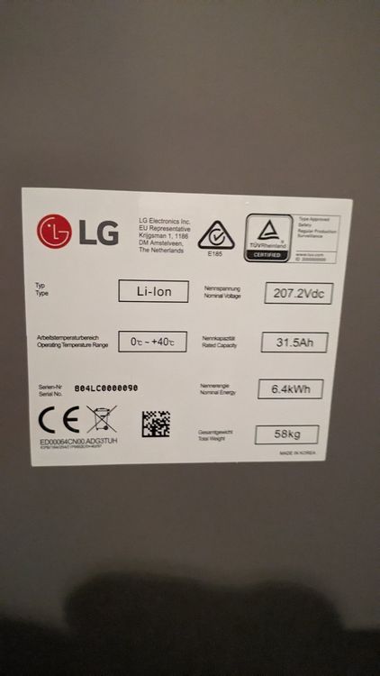 LG ESS Batterie 6.4 mit WR | Kaufen auf Ricardo