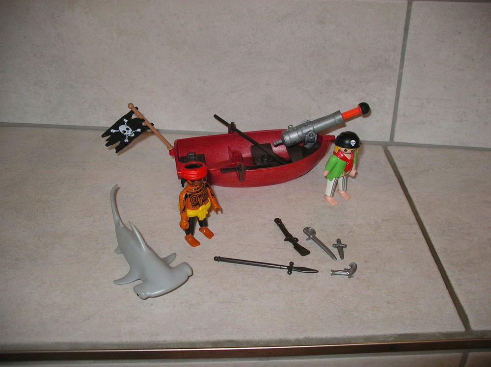 Playmobil 5137 Piraten-Ruderboot mit Hammerhai | Kaufen auf Ricardo