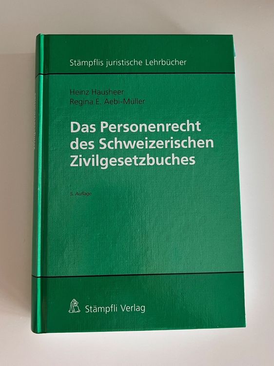 Das Personenrecht des Schweizerischen Zivilgesetzbuches(5.A) (Neu ...