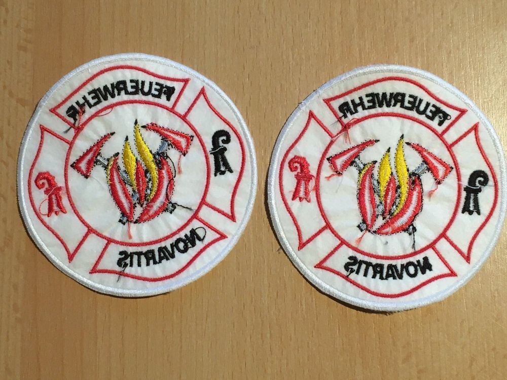 Feuerwehr Badge / Aufnäher Novartis Feuerwehr 2 Stück (Gebraucht) in Wil SG für CHF 9 – mit ...