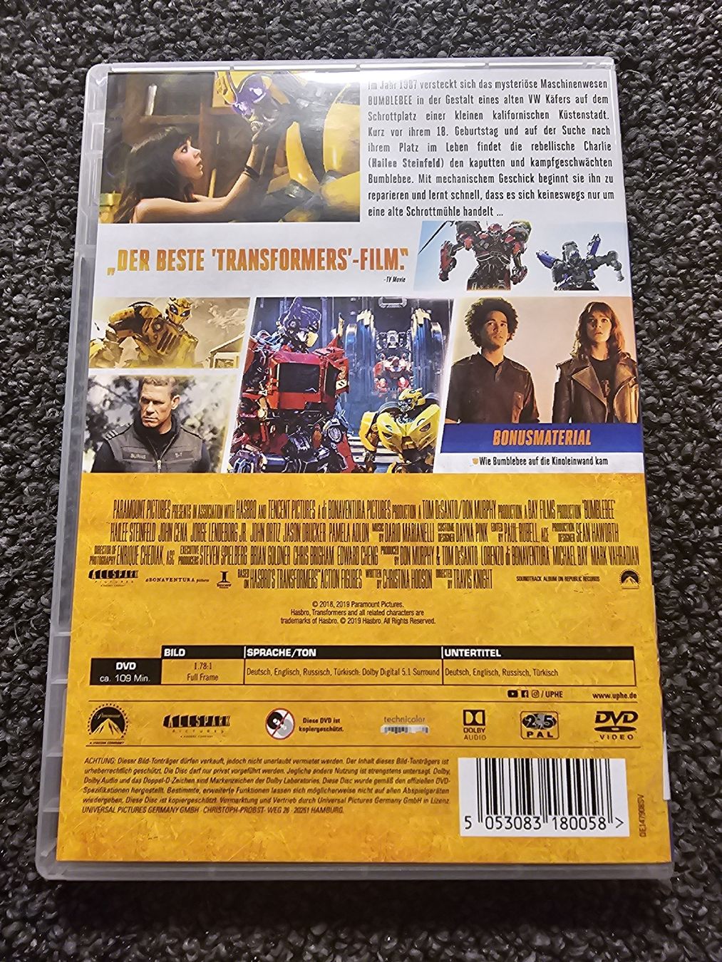 Bumblebee DVD - Transformers(17362) (Gebraucht) in Ruswil für CHF 1 – mit Lieferung auf Ricardo ...