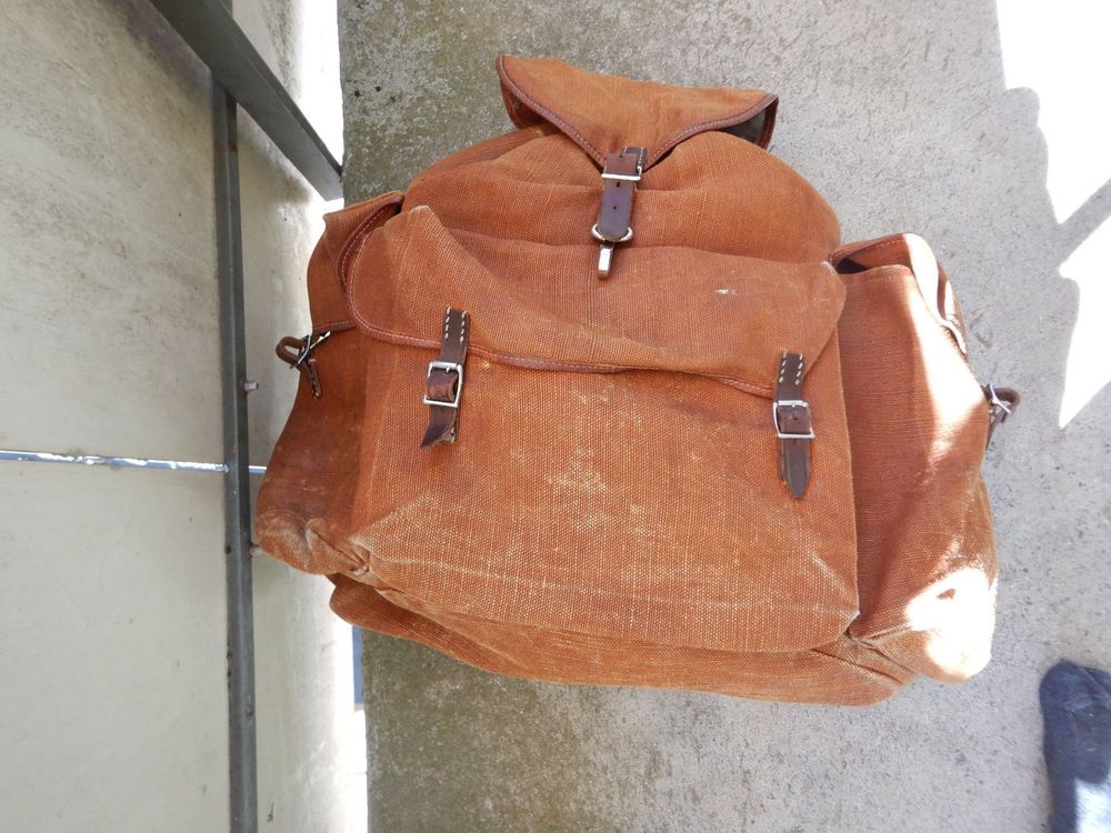 antiker alter Rucksack 1930 1940 Einsetzbar | Kaufen auf Ricardo