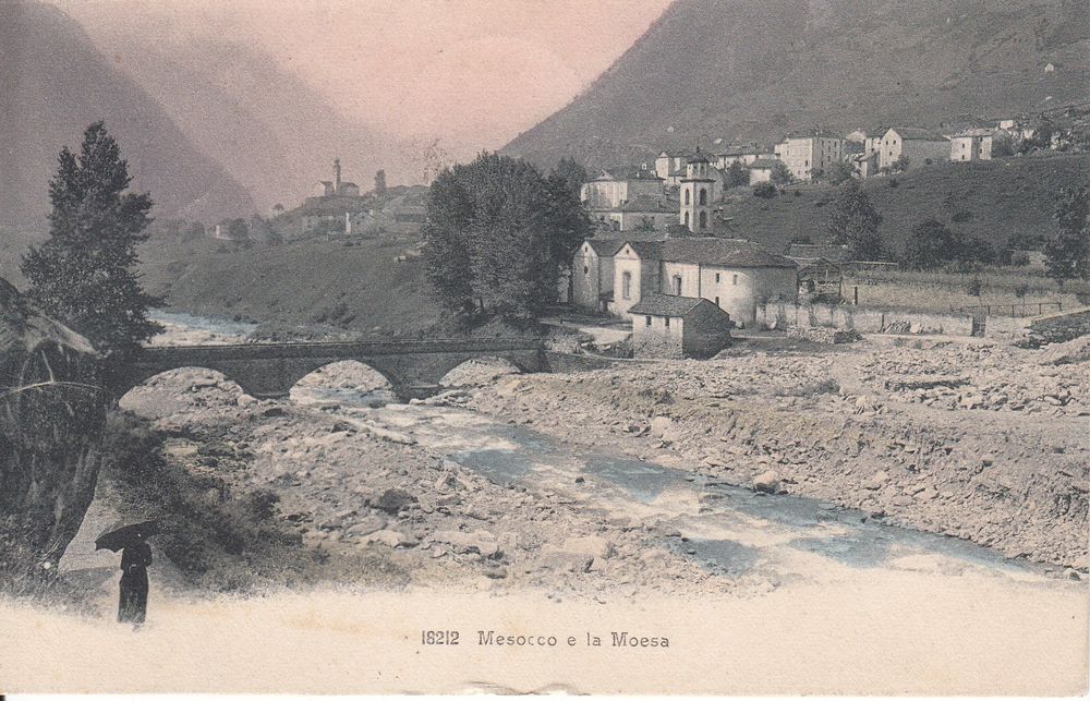 AK Mesocco e la Moesa 1909. Animata (Usato) a Riva San Vitale per CHF ...