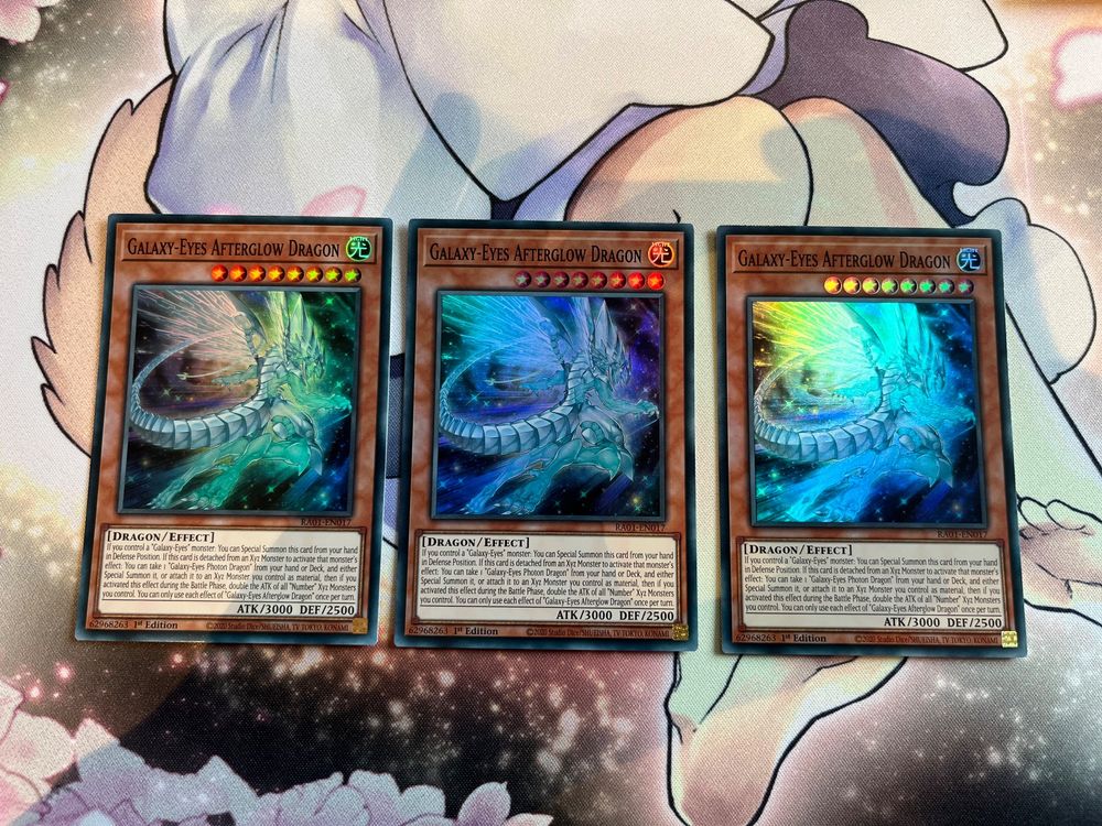 Yugioh 3x Galaxy-Eyes Afterglow Dragon RA01-EN017 SUPER | Kaufen auf Ricardo