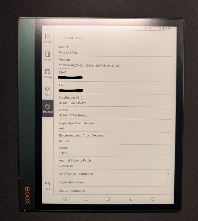 BOOX Note Air2 Plus 10,3 Zoll E-ink Tablet 64GB - Top! (Gebraucht) in ...