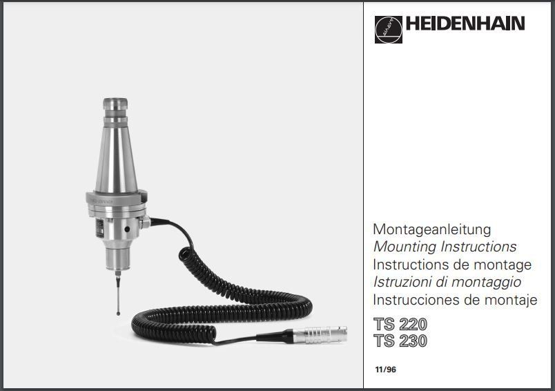 Messtaster Heidenhain 3D-Tastsystem TS 220 id:.Nr. 293488-05 (Gebraucht) in Regensdorf für CHF ...