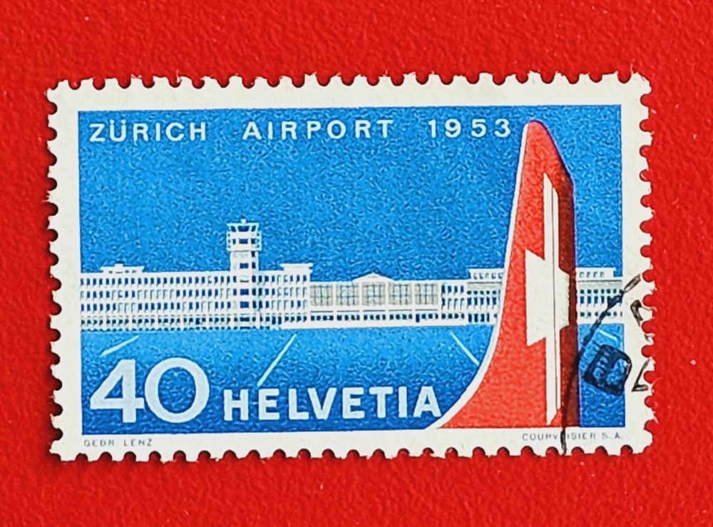 ZÜRICH AIRPORT FLUGHAFEN ZÜRICH SWISSAIR 313 1953 GEST. (Gebraucht) in Düdingen für CHF 1 – mit ...