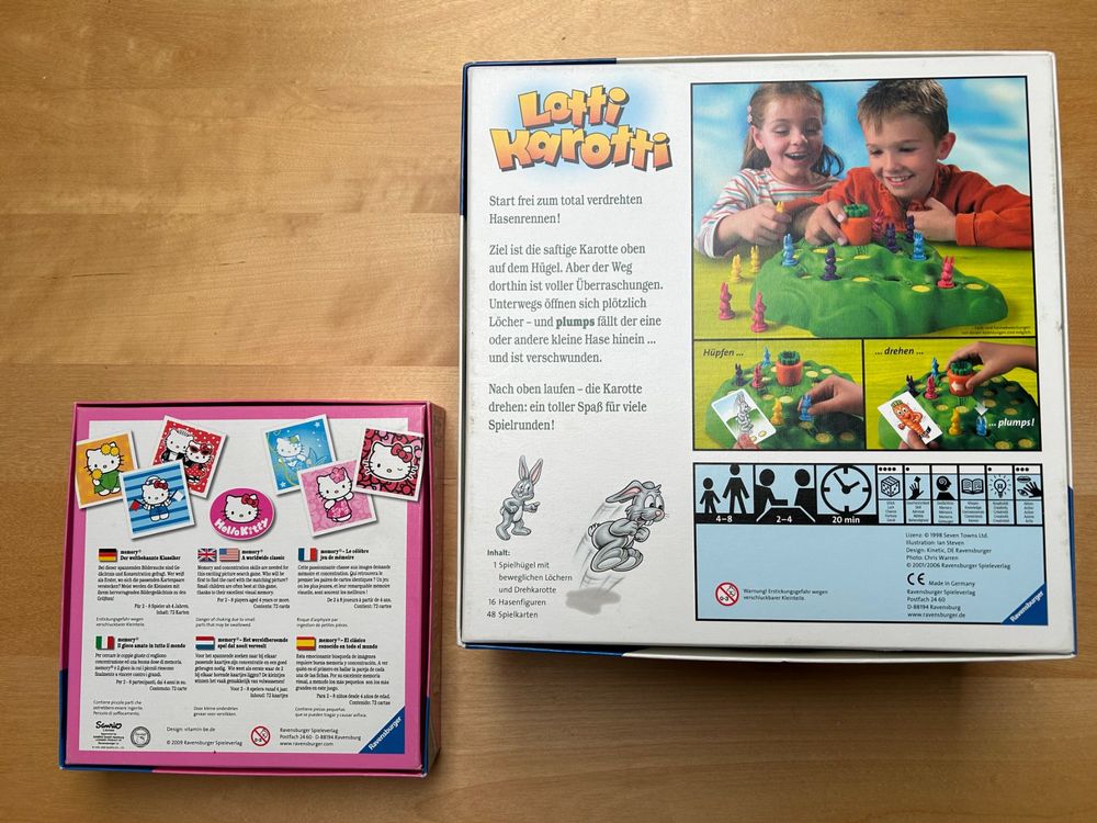 Lotti Karotti und Hello Kitty Memory von Ravensburger (Gebraucht) in ...