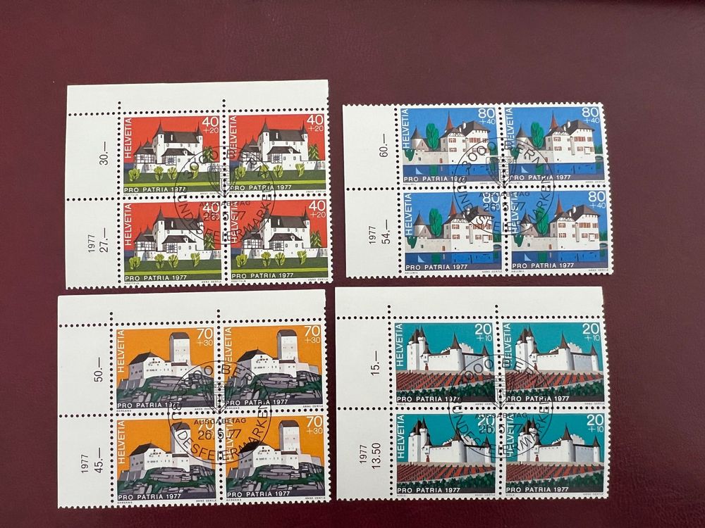 1977 Serie Erstag gest. Pro Patria mit Tab (4027) (Gebraucht) in Hinwil ...