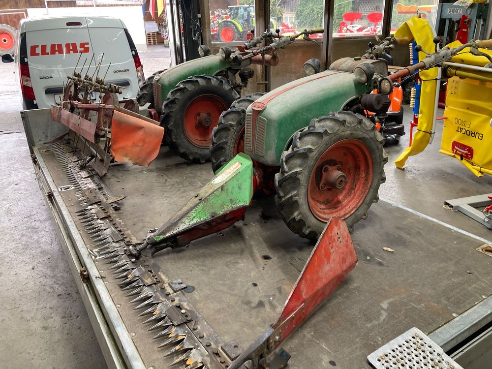 2 x Motormäher Rapid 606 mit Bandeingrasung und Messerbalken (Gebraucht) in Ermensee für CHF 903 ...