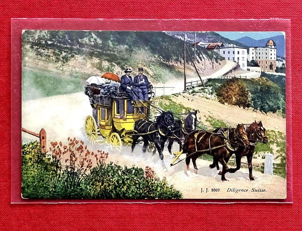 Postkutsche - Post - 4Spänner in voller Fahrt (Gebraucht) in Rothrist für CHF 8.9 – mit ...