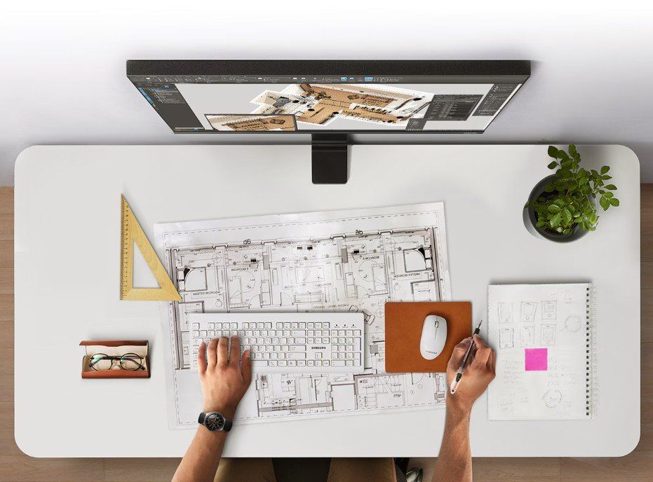 Samsung 27" UHD 4K Space Monitor 2560 x 1440 Pixel Quad (Neu (gemäss ...