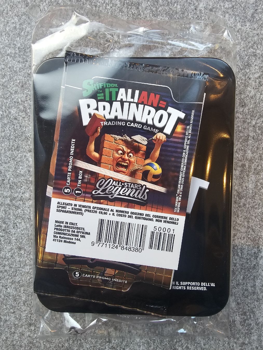 Tin Box + 5 Carte Legend Brainrot Skifidol (Neu (gemäss Beschreibung ...