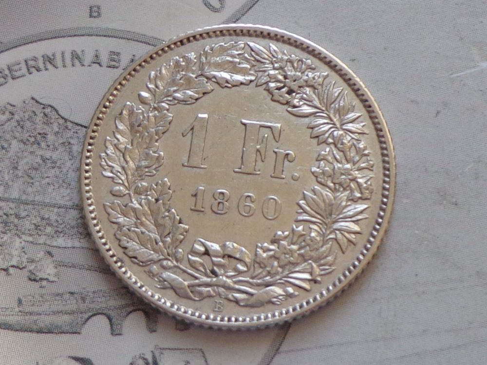 1 Fr. 1860 Hyper RARE - TOP Qualité -VZ Kat. Fr.1000.- (Gebraucht) in Pully für CHF 194 – mit ...