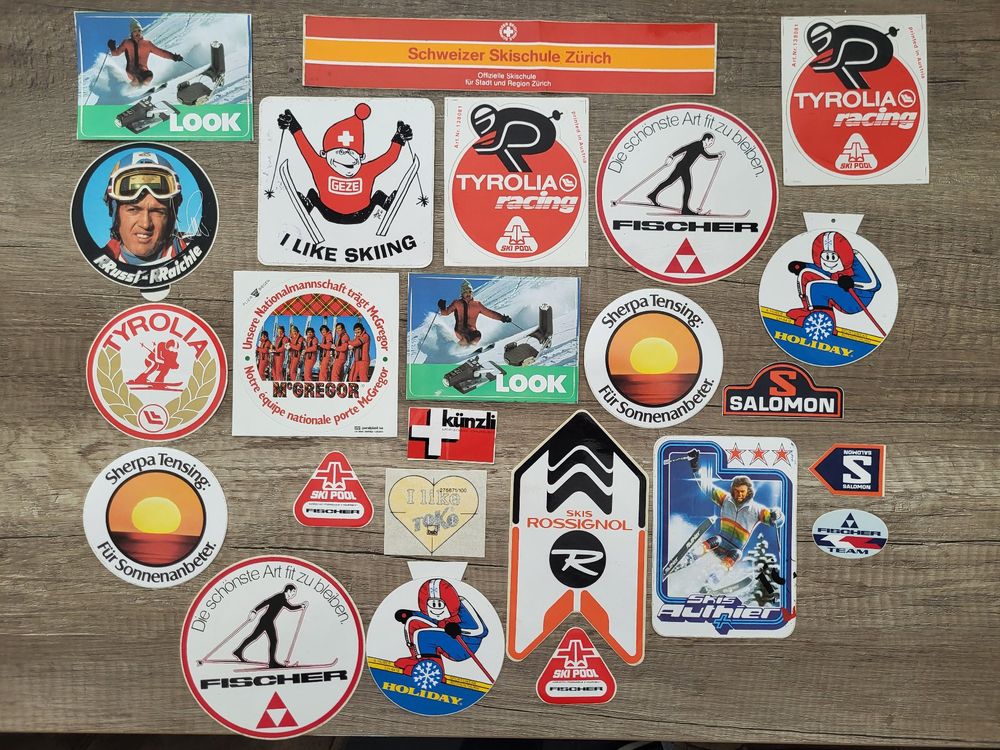 Sticker Ski Russi Fischer Tyrolia Salomon Raichle Rossignol (Neu ...