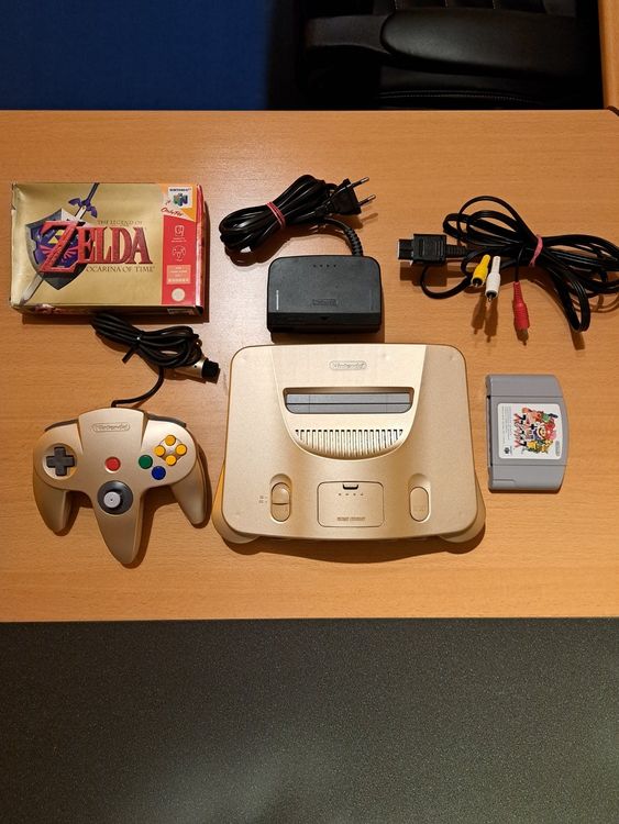 Nintendo 64 Gold (Jap) mit Zelda Hong Kong Edition und Smash | Acheter ...
