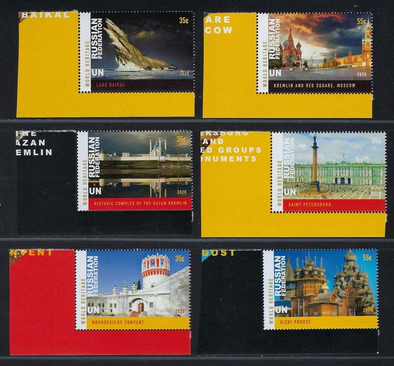 UNO New York 2020 Russian Federation MH Serie postfrisch ** (Gebraucht ...
