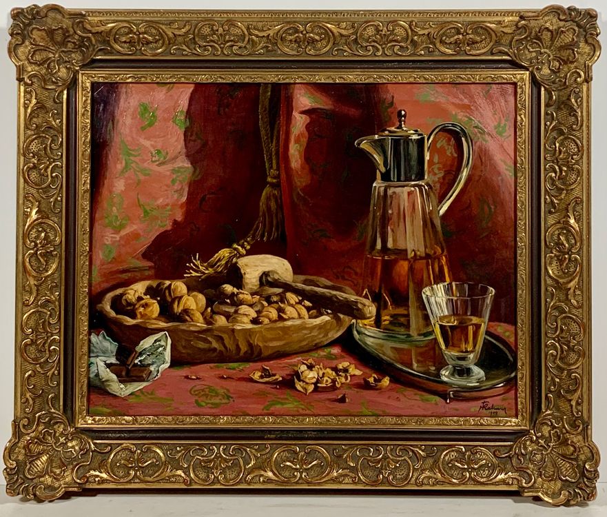 Hans Kalmar (1888-1959) Stilleben Gemälde mit Nüssen (D'occasion) à ...