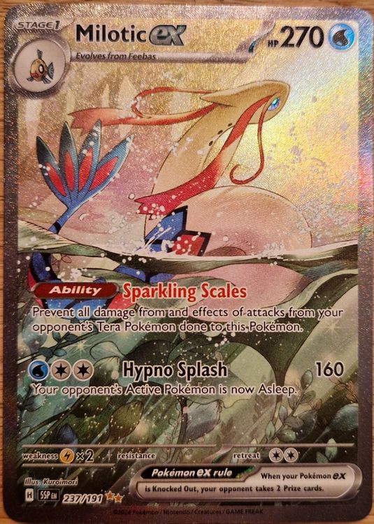 Milotic EX 237/191 Sparkling Scales Holo Karte *Top* (Gebraucht) in ...