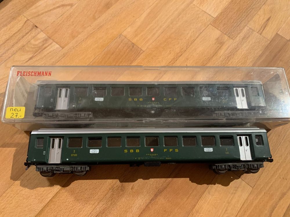Fleischmann 2x 5134, Personenwagen 2. Kl. SBB FFS, H0, GS (Gebraucht) in Hombrechtikon für CHF ...