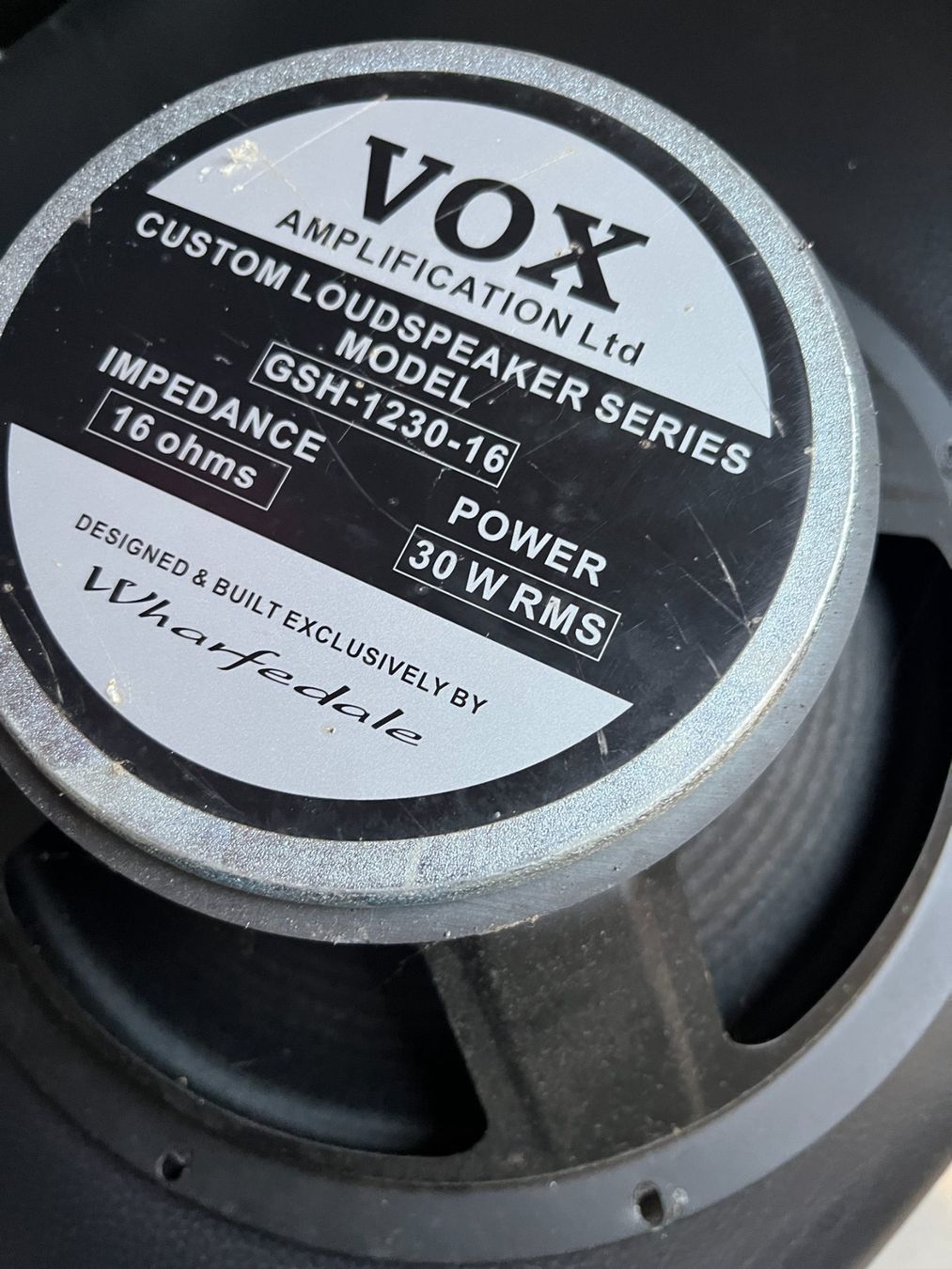 VOX 1x12 Speaker 16 Ohm G12 HSH 1230 16 (Gebraucht) in Rheinfelden für ...