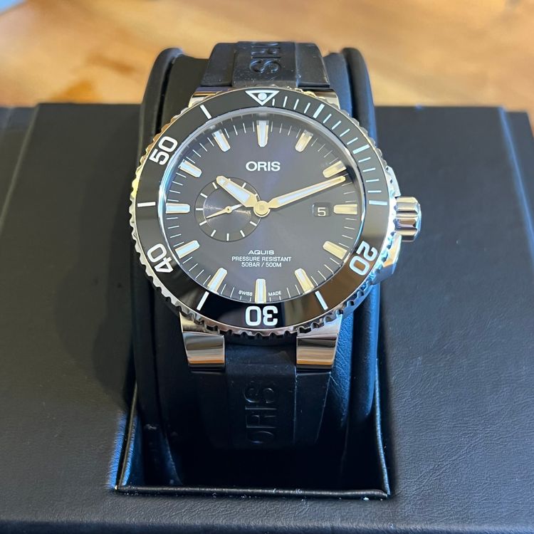 Oris Aquis Small Second Date Full Set 01 743 7733 4135-07 (Gebraucht) in Carouge GE für CHF 950 ...