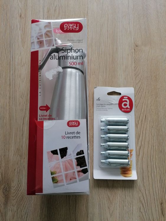 Siphon crème chantilly + 6 cartouches | Kaufen auf Ricardo