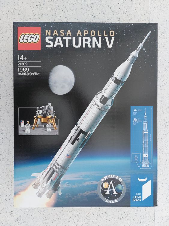 LEGO 21309 IDEAS NASA APOLLO SATURN 5 Rakete (Neu und originalverpackt ...
