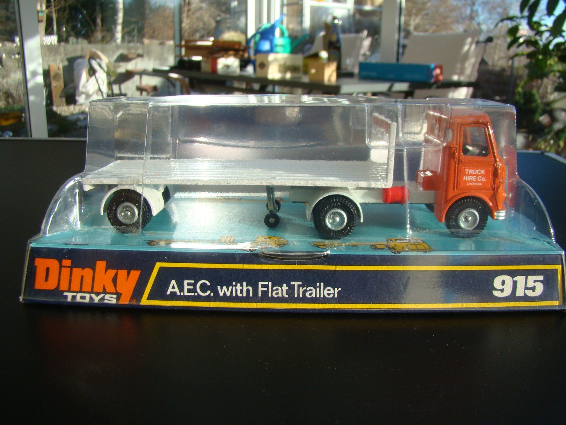 Dinky 915 AEC with Flat Trailer Lastwagen selten ovp 70er (Neu (gemäss ...
