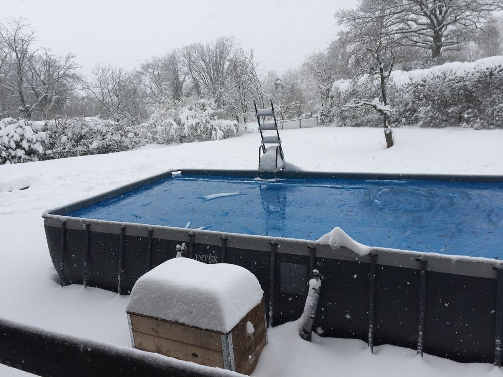 Intex Quadra - Sommer-/Winter-Pool! Salzwasser. DEMONTIERT (Gebraucht ...