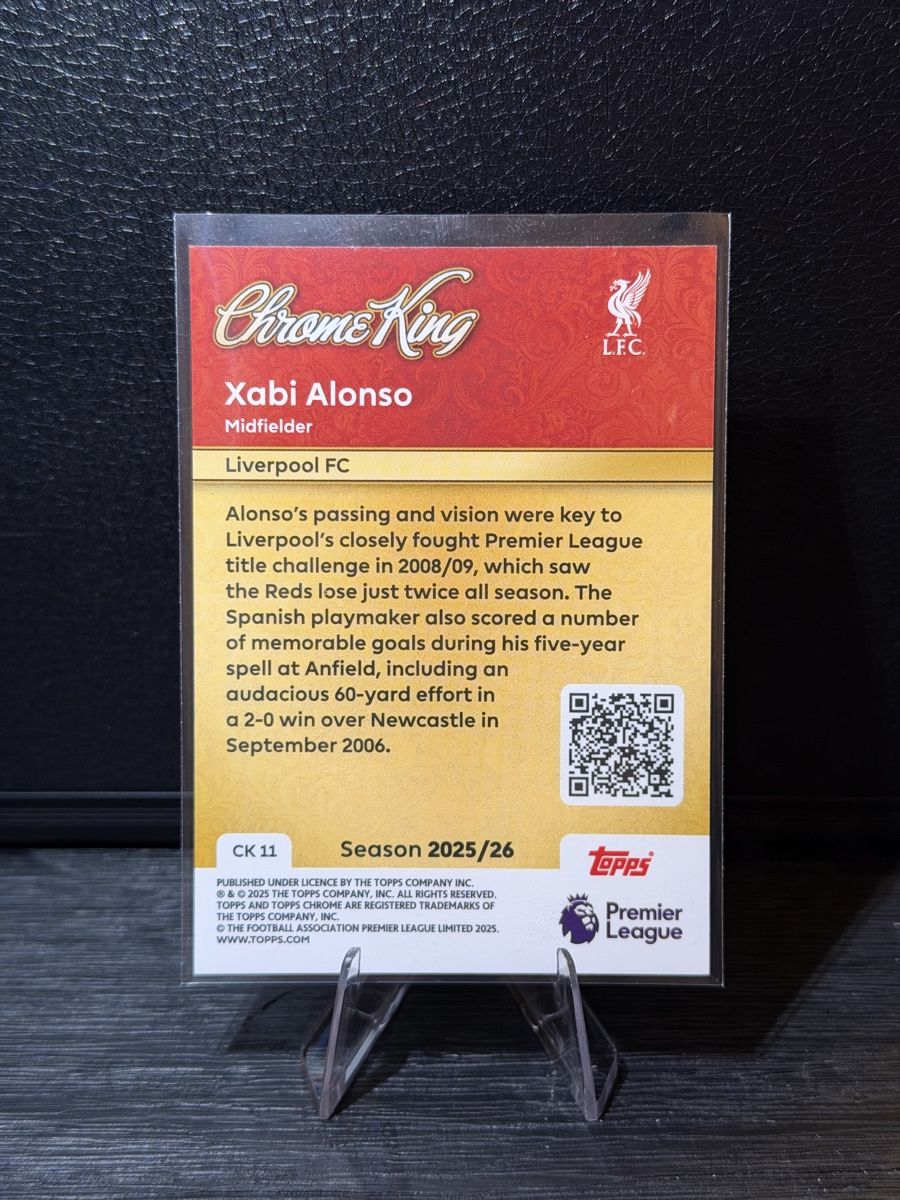 2025-26 Topps Chrome Premier League Xabi Alonso Chrome Kings (Neu ...
