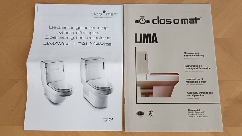 Closomat / Clos-o-mat Lima (Defekt) in für CHF 250 – nur Abholung auf ...