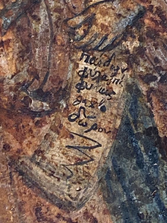 Figur (Bild?) Gemalt aus Voll Holz | Kaufen auf Ricardo