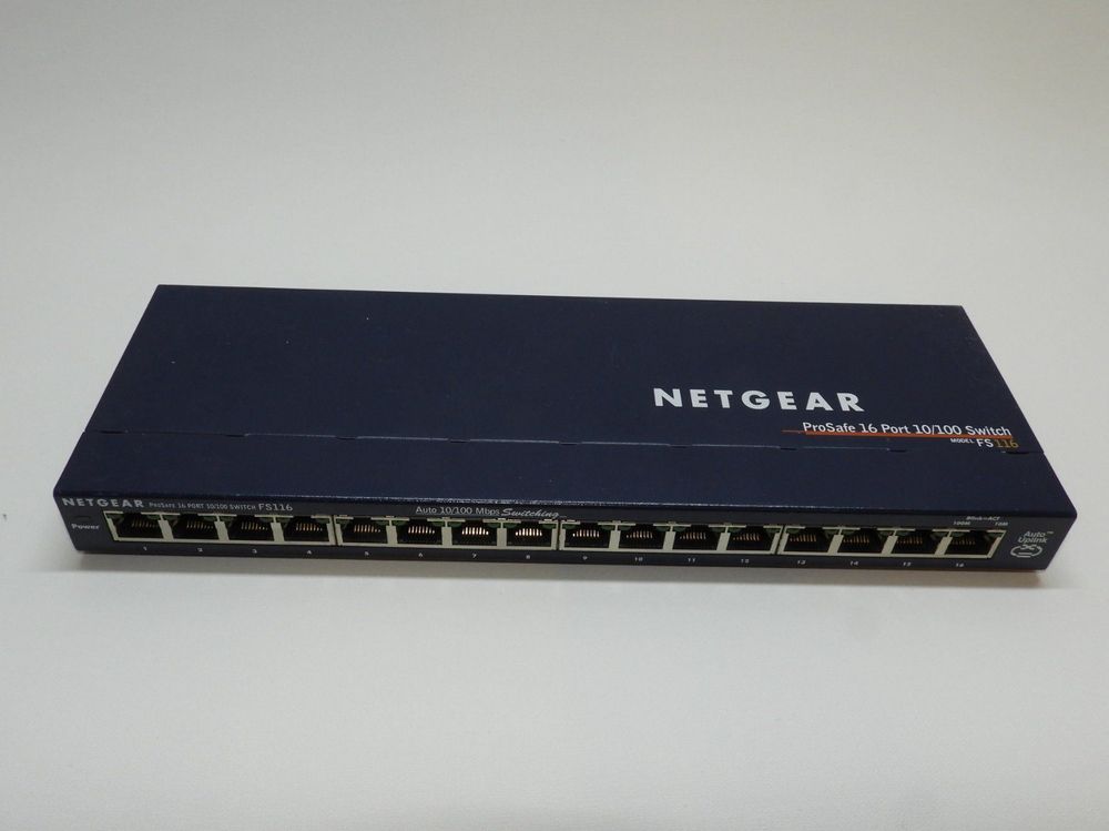 NETGEAR ProSAFE FS116 100Mbit 16 Ports | Kaufen auf Ricardo