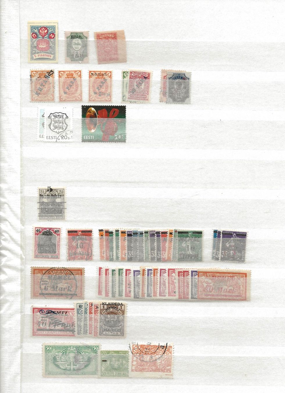 Memel Klaipeda Litauen + Marken gestempelt Falz (Gebraucht) in Au ZH ...