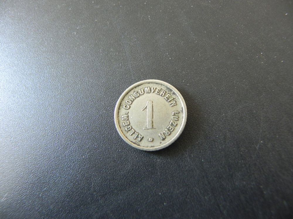 Jeton Consumverein Luzern 1 Rappen (Gebraucht) in Biel/Bienne für CHF 1 – mit Lieferung auf ...