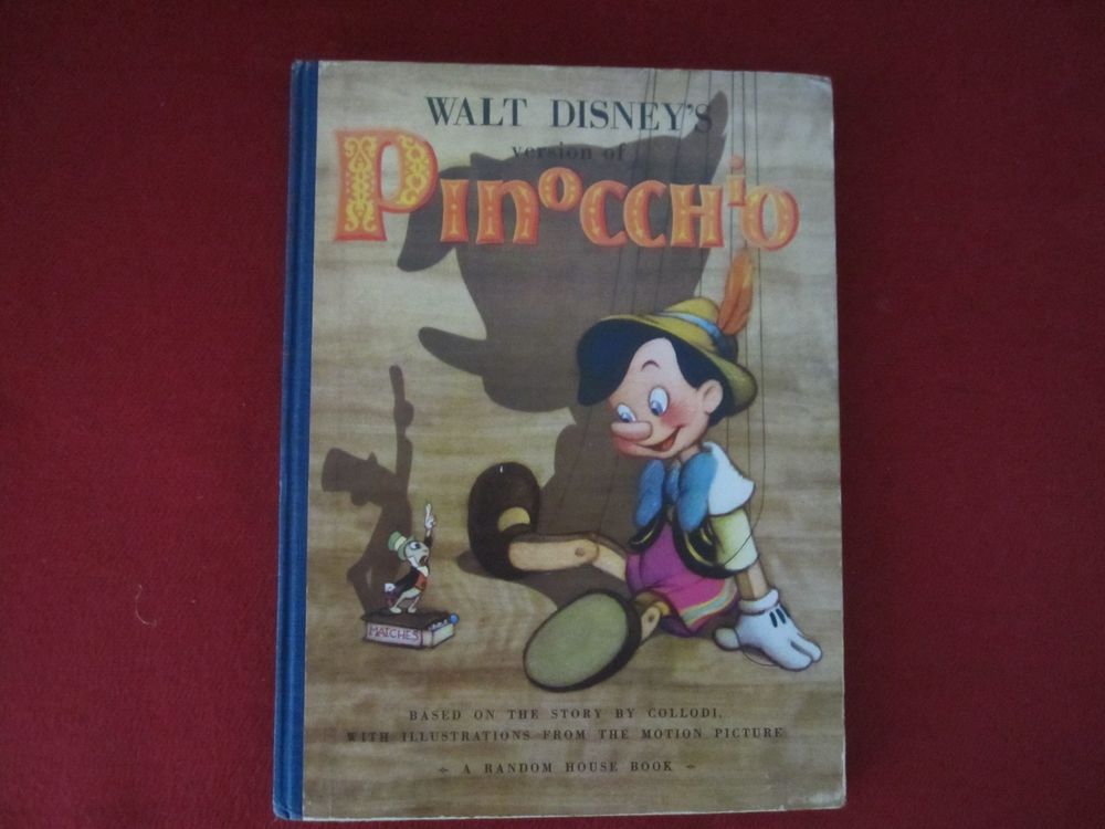 WALT DISNEY VERSION OF PINOCCHIO(RANDOM HOUSE BOOK JAHR 1939 (Gebraucht ...