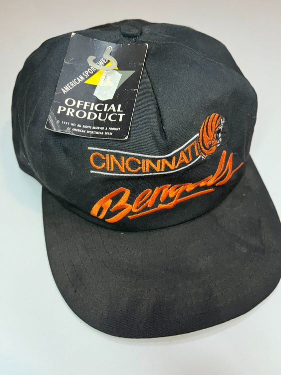 Vintage NFL Deadstock Baseball Cap Bengals Script 1990s (Neu (gemäss ...