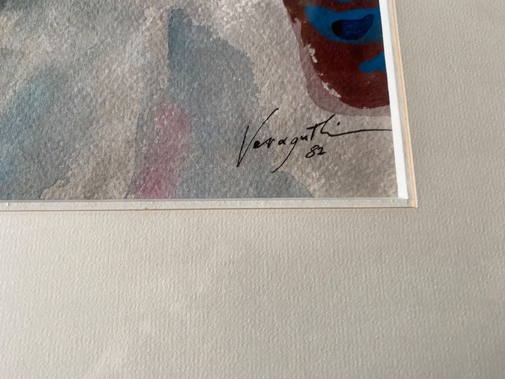 Tolles zeitgenössisches Aquarell Sardinien, Gérold Veraguth | Kaufen ...