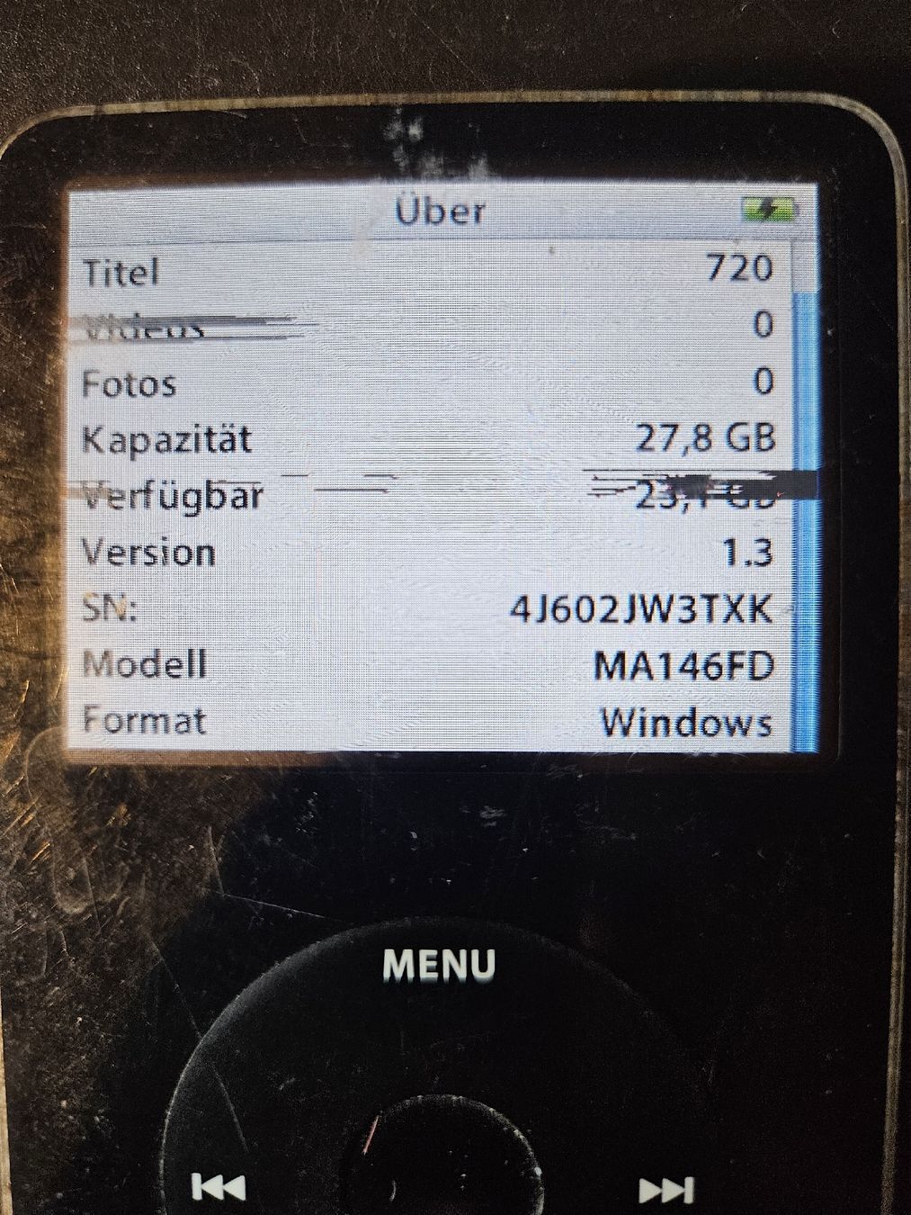 Apple iPod Classic, 30 GB, schwarz (Gebraucht) in Niederglatt ZH für ...
