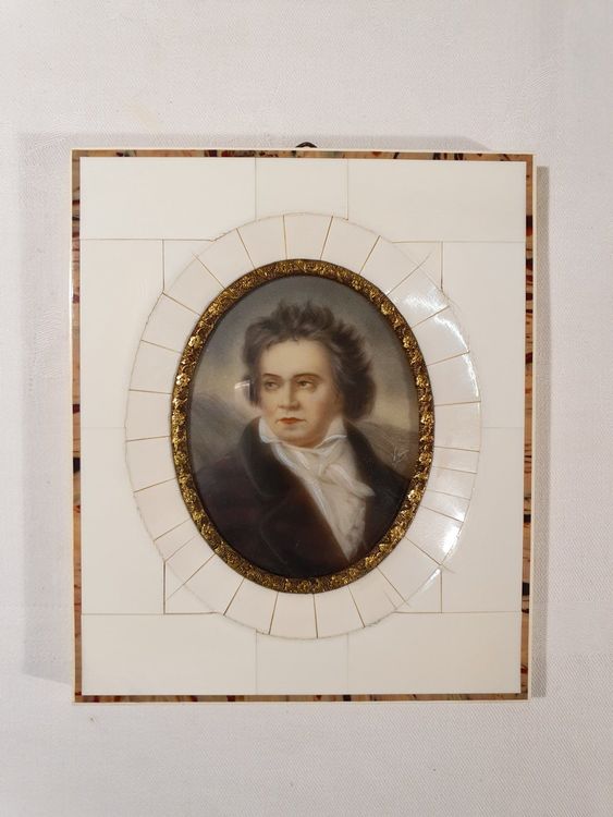 Antike Miniatur Malerei "Beethoven" (Ref. Nr. 254) (Gebraucht) in Au für CHF 50 – mit Lieferung ...