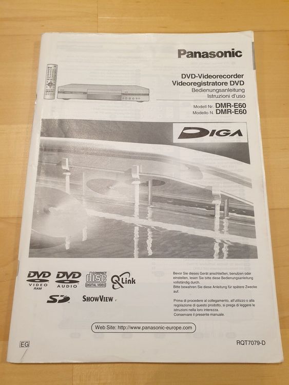Panasonic DVD - Videorecorder, DMR-E60 (Gebraucht) in für CHF 30 – mit Lieferung auf Ricardo kaufen