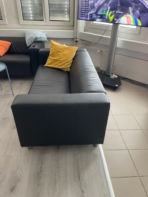 Ikea Leder Sofa Schwarz Ikea 2 Personen | Kaufen auf Ricardo